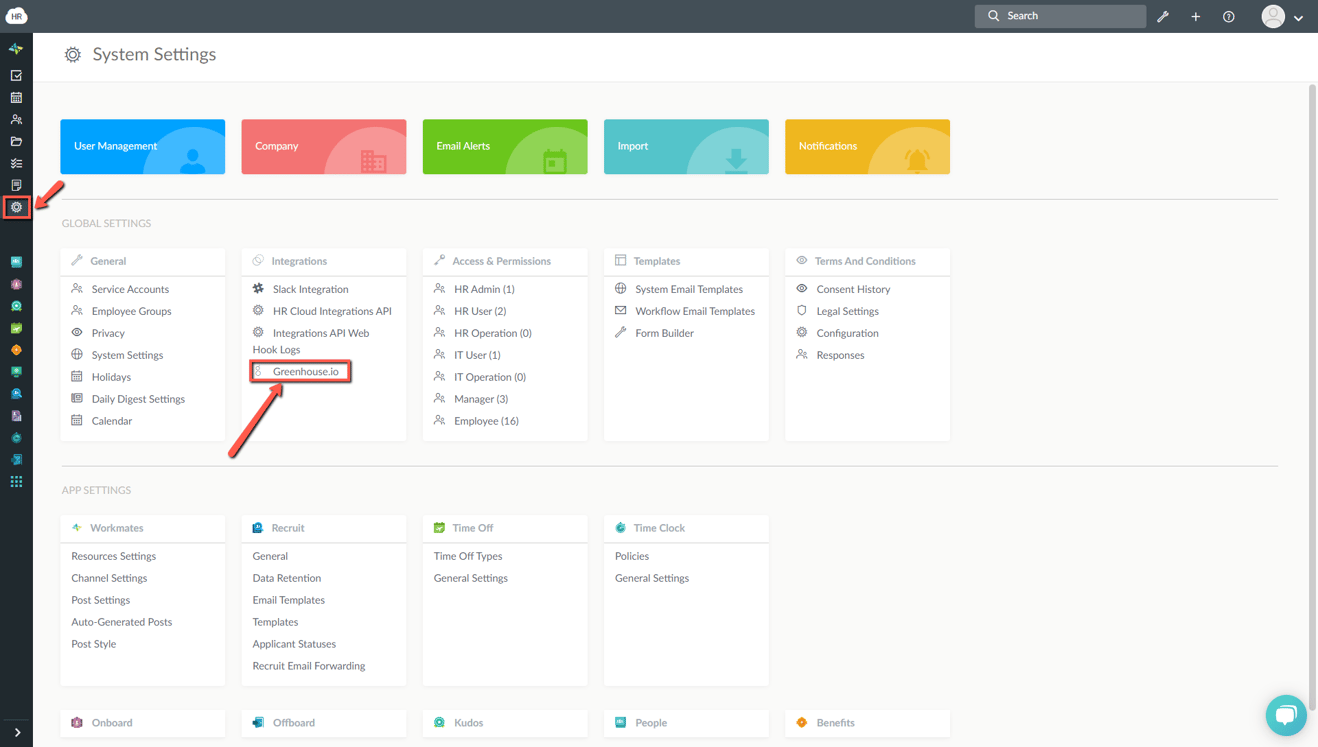 Greenhouse Integration