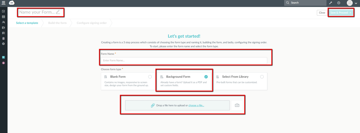 How do I create a Background Form?