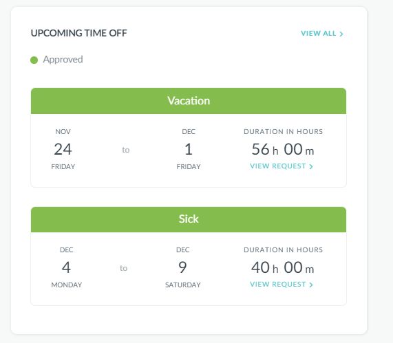 The Time Off Overview
