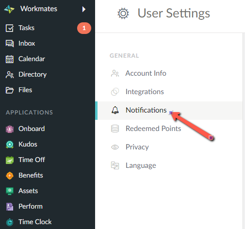 How to adjust User Notifications preferences?